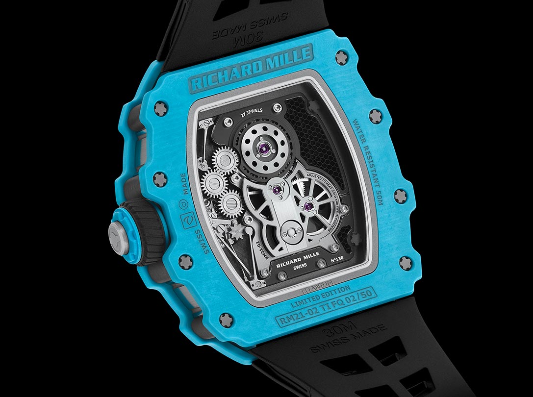 Richard Mille RM 21-02 TOURBILLON AERODYNE BLUE | Watches News