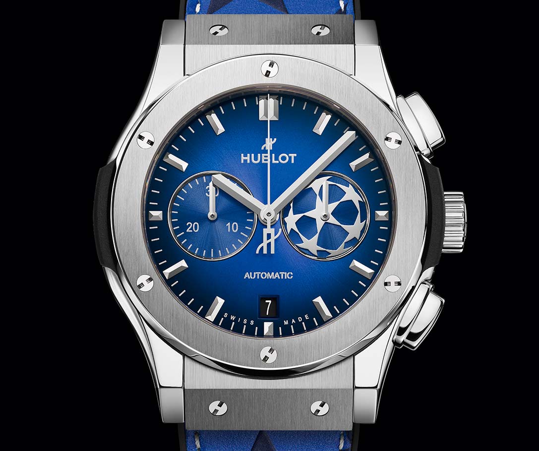 Hublot CLASSIC FUSION CHRONOGRAPH UEFA CHAMPIONS LEAGUE TITANIUM ...